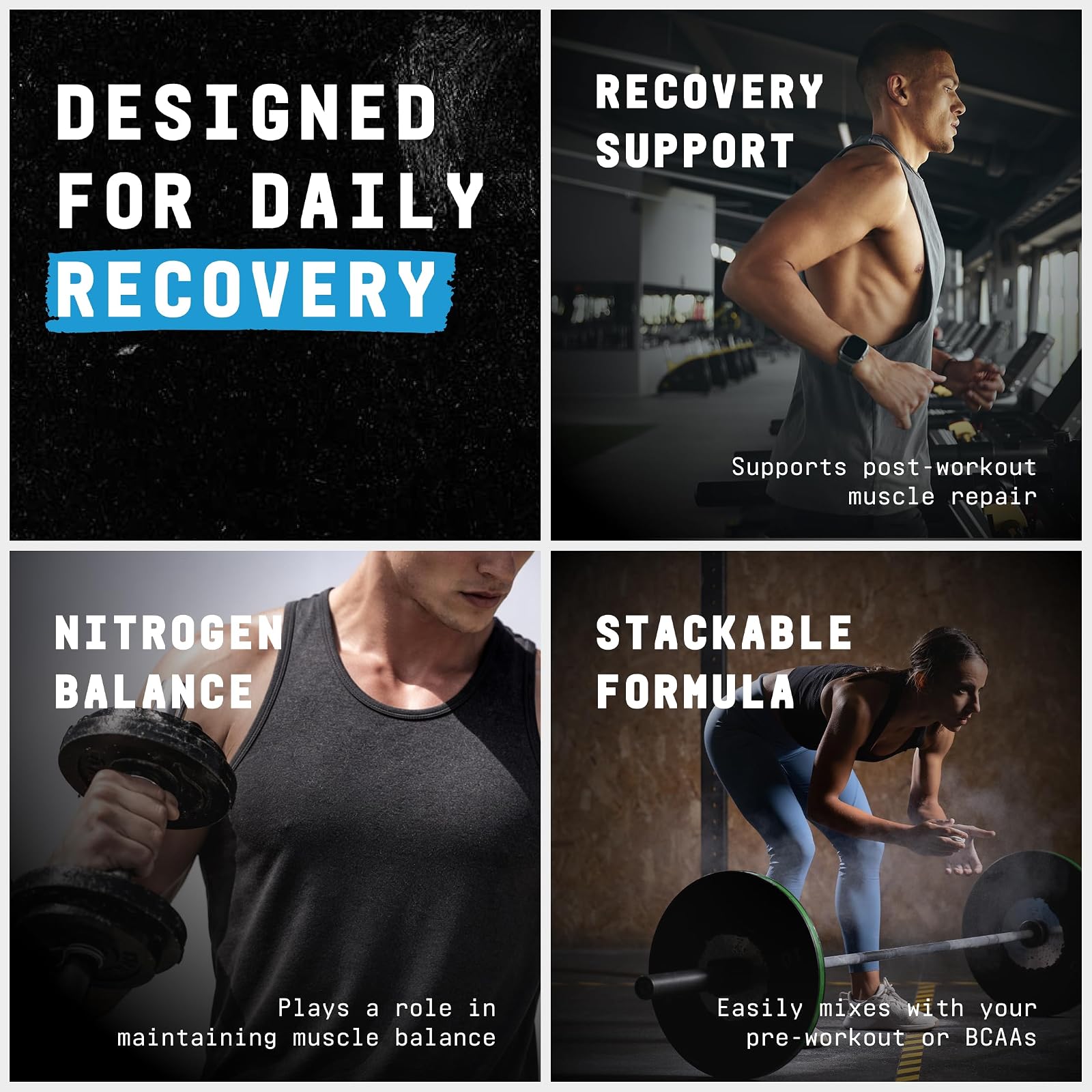 promote muscle growth with l-glutamine