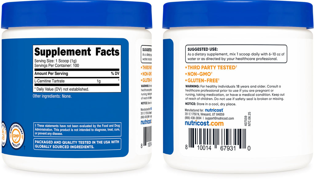 promote recovery with L-Carnitine powder