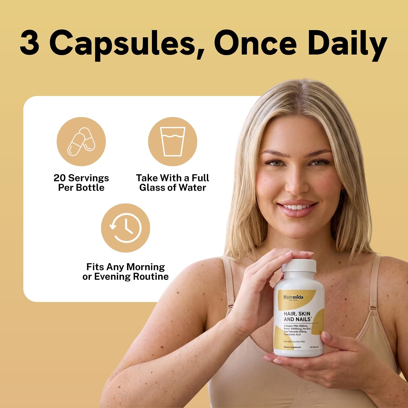 promote vibrant hair with supplements
