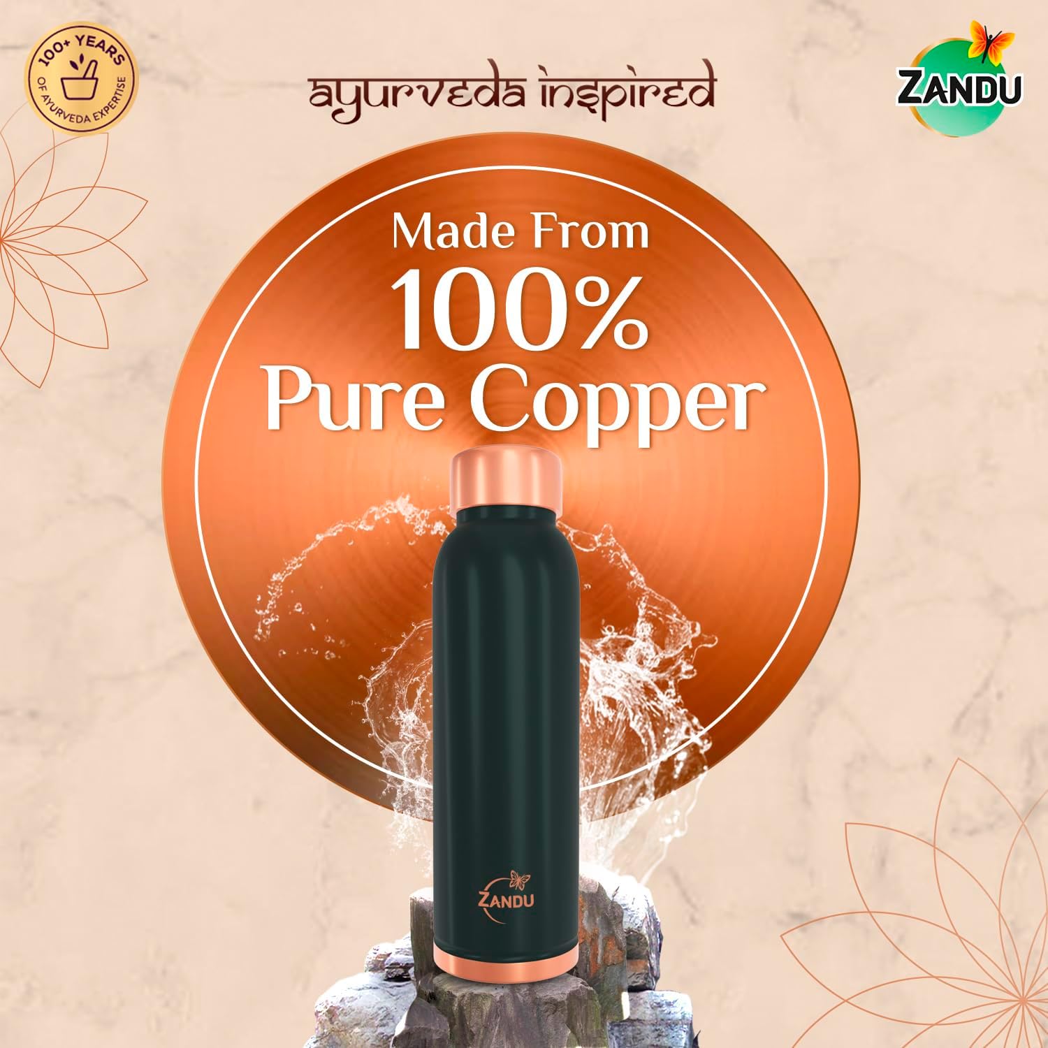Promote wellness with copper bottle