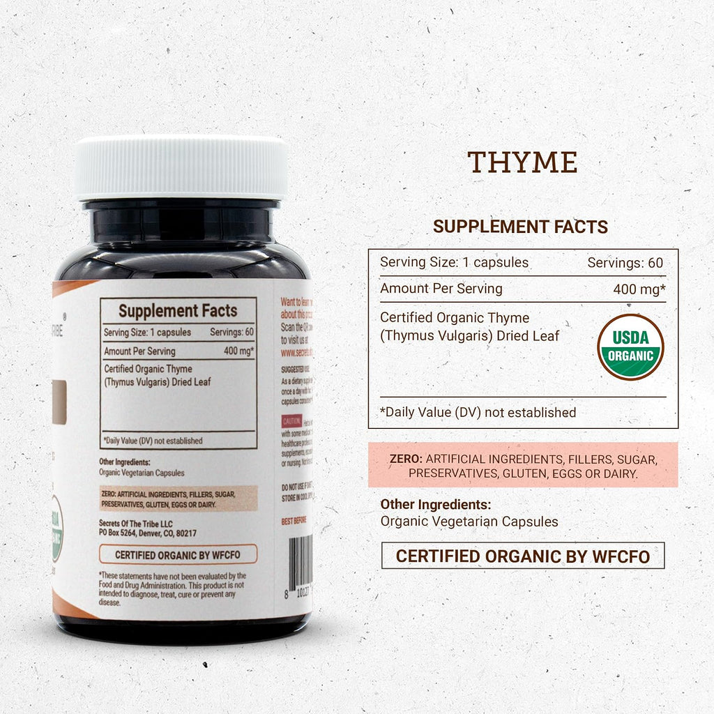 Promote wellness with thyme capsules