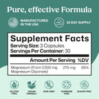 Promotes better sleep with magnesium