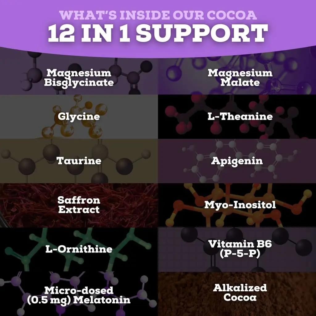 Promotes better sleep with magnesium