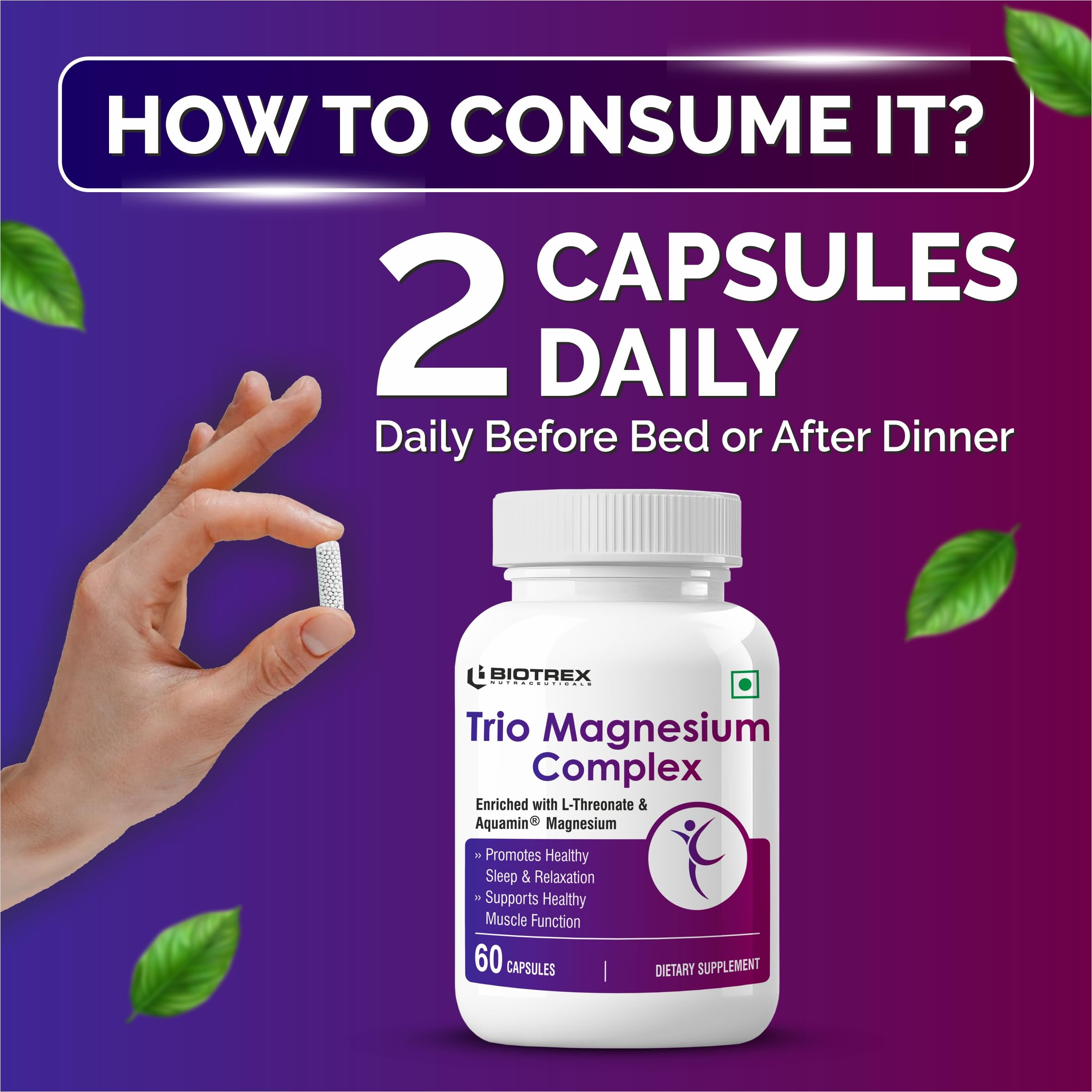 Promotes calm with magnesium