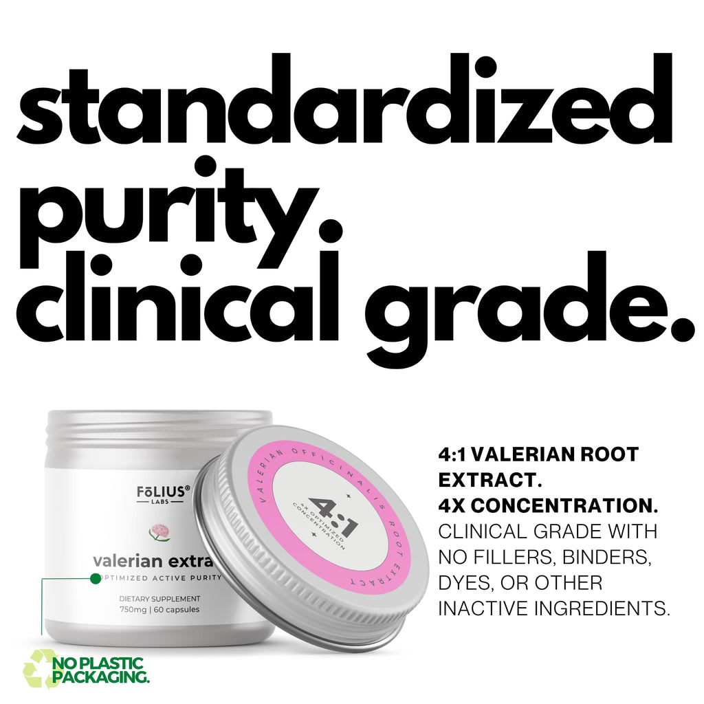 promotes calm with valerian root