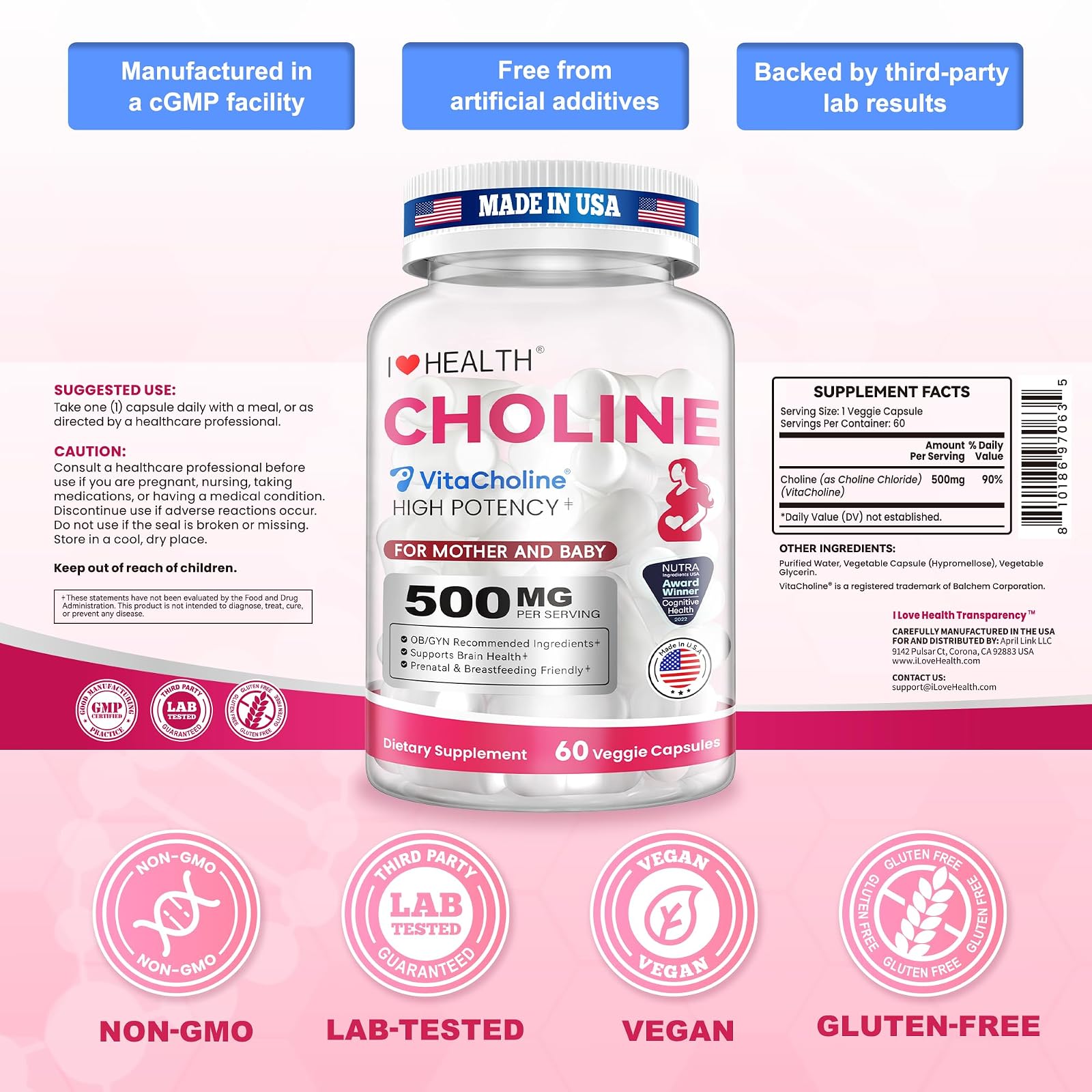 Promotes cognitive health during pregnancy