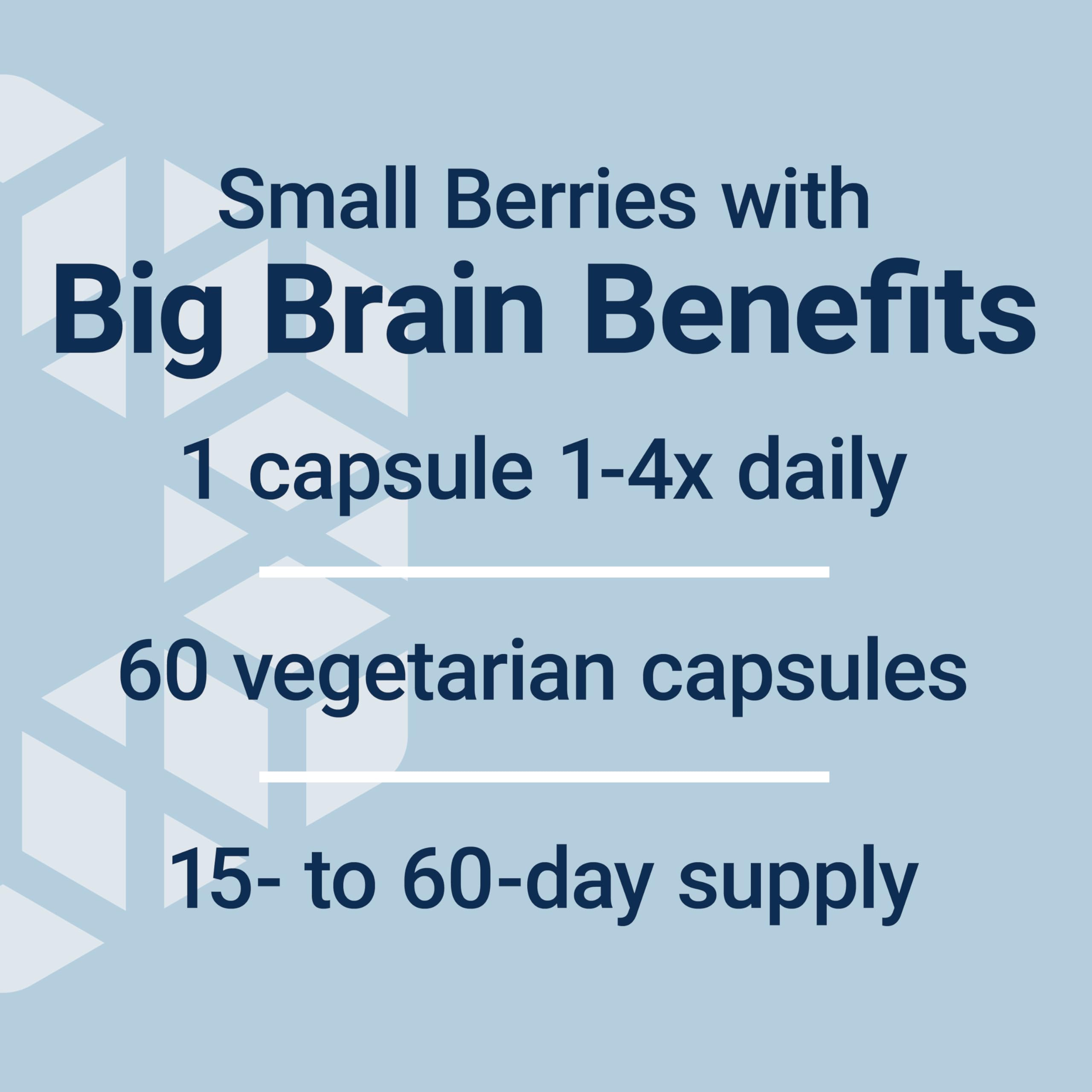 promotes cognitive health with blueberries