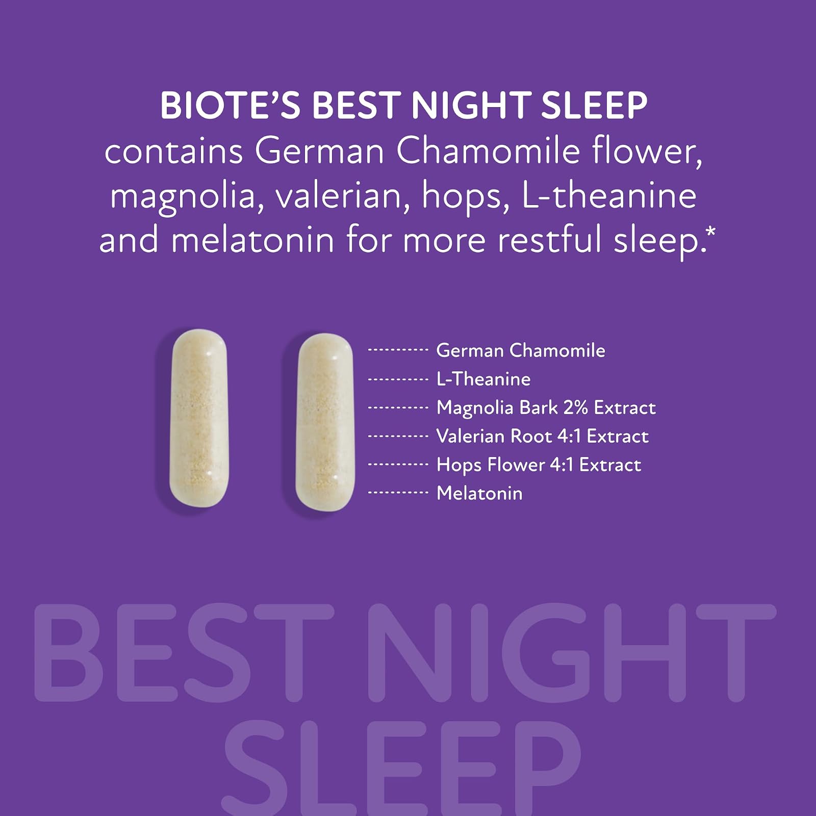 promotes deep sleep and recovery