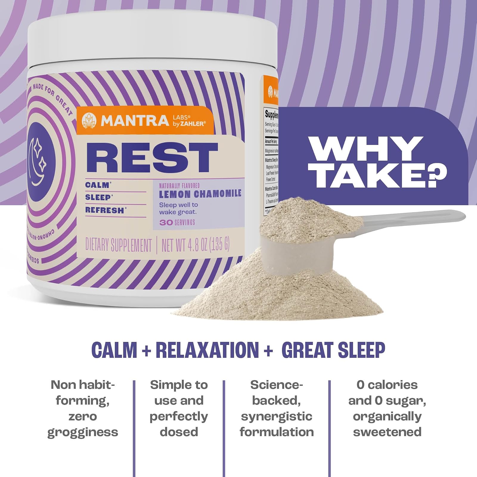 Promotes deep sleep and tranquility