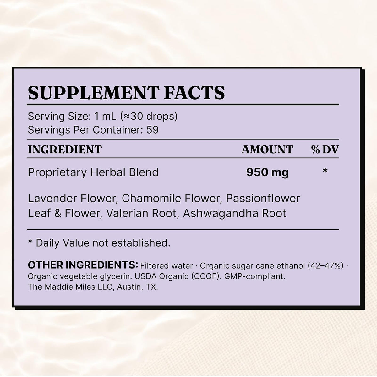 promotes deep sleep with natural ingredients