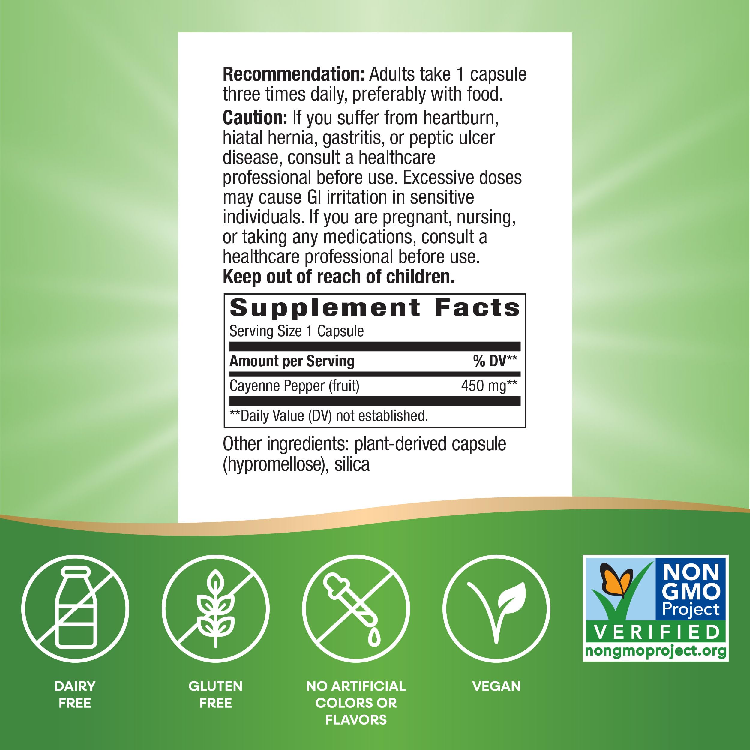 promotes digestive comfort cayenne
