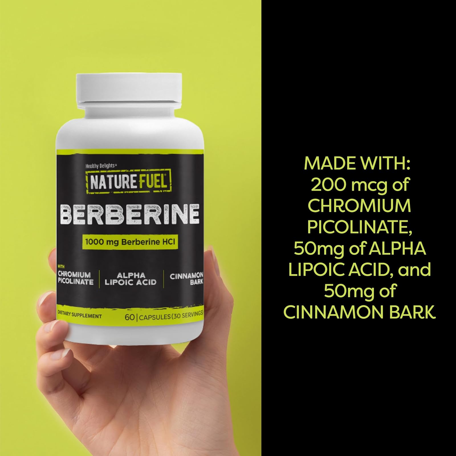 Promotes digestive health with berberine