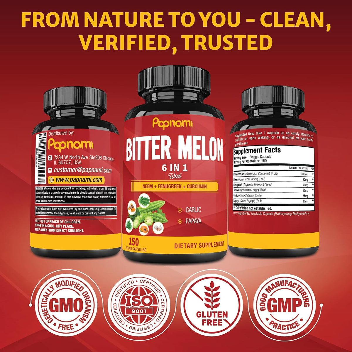 Promotes digestive health with bitter melon