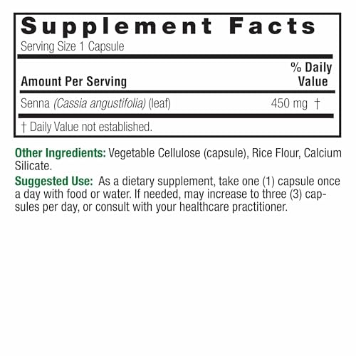 Promotes digestive health with senna