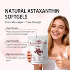 promotes eye health with astaxanthin