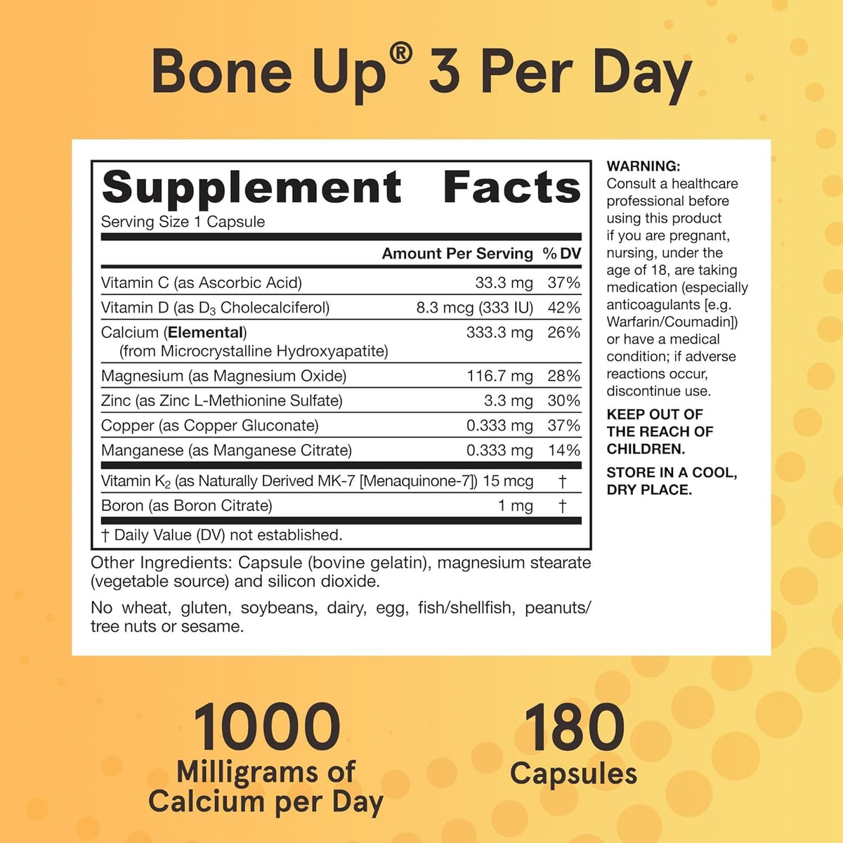 Promotes healthy bone density naturally