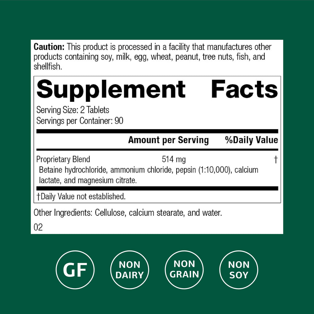 Promotes healthy gastrointestinal pH balance