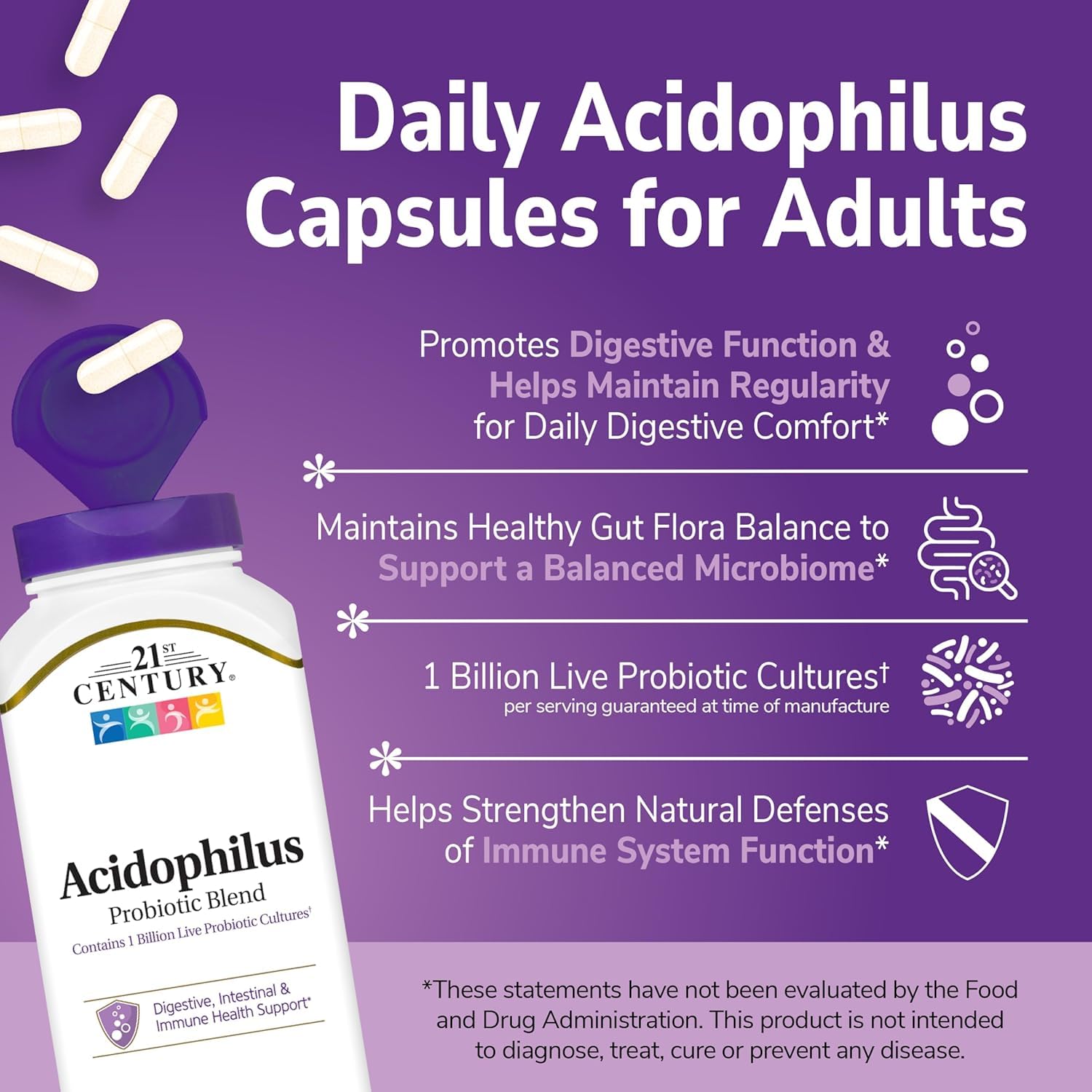 promotes healthy gut flora balance