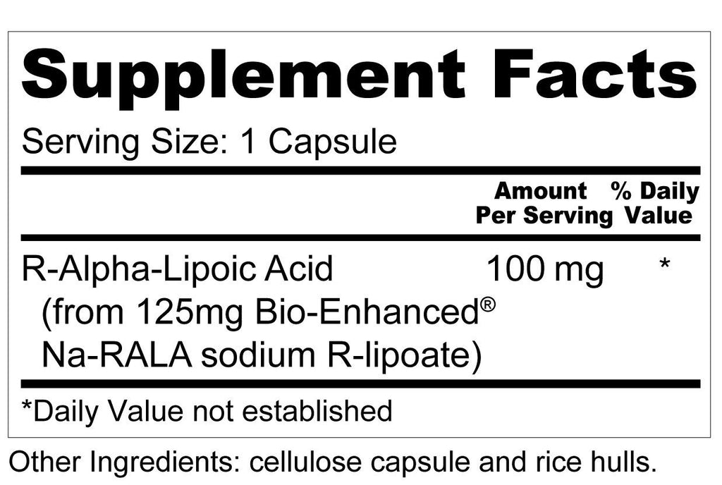 Promotes healthy metabolism Alpha Lipoic Acid