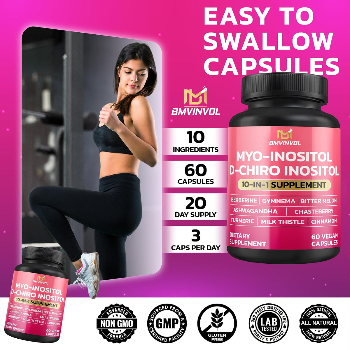 Promotes healthy mood with inositol
