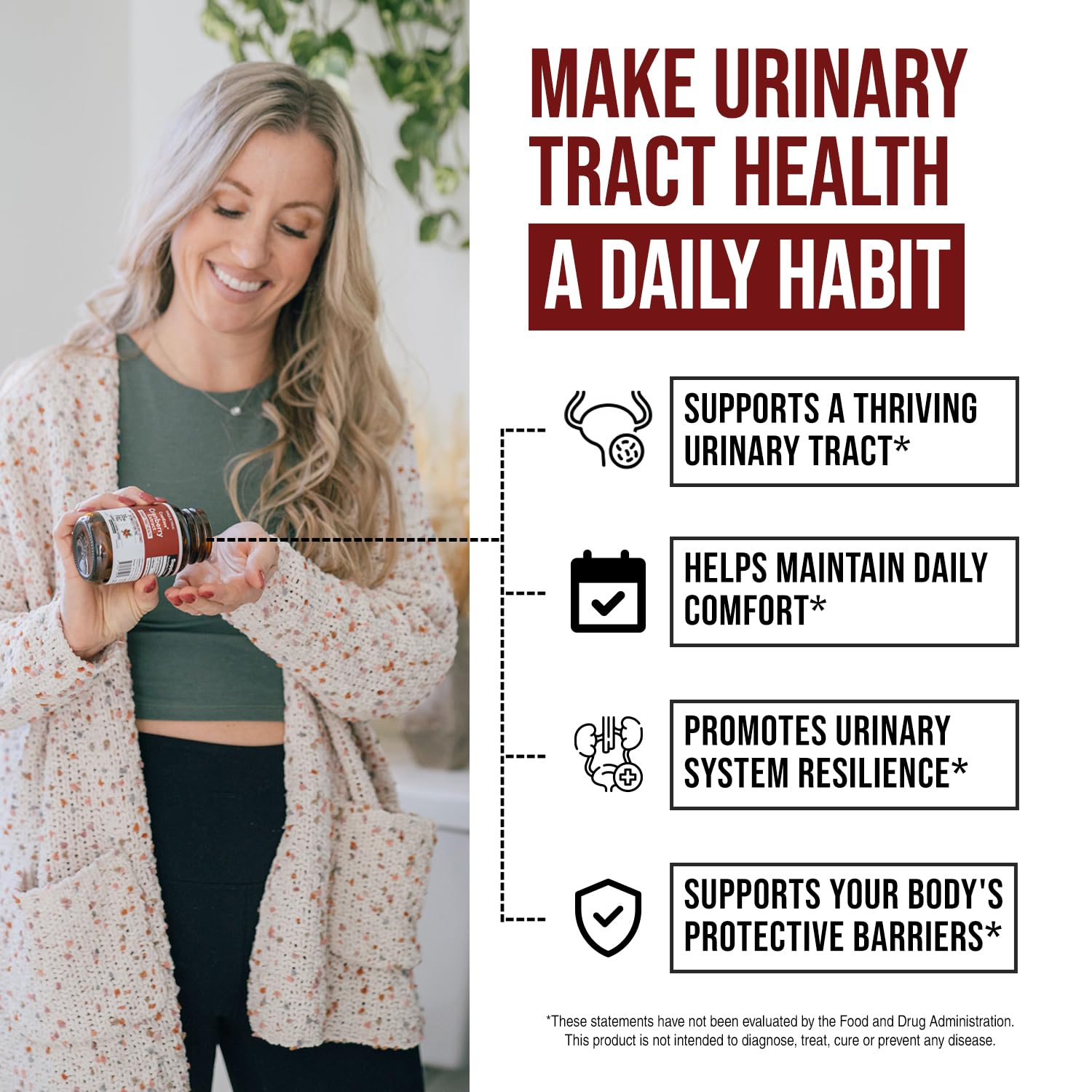 Promotes healthy urinary function