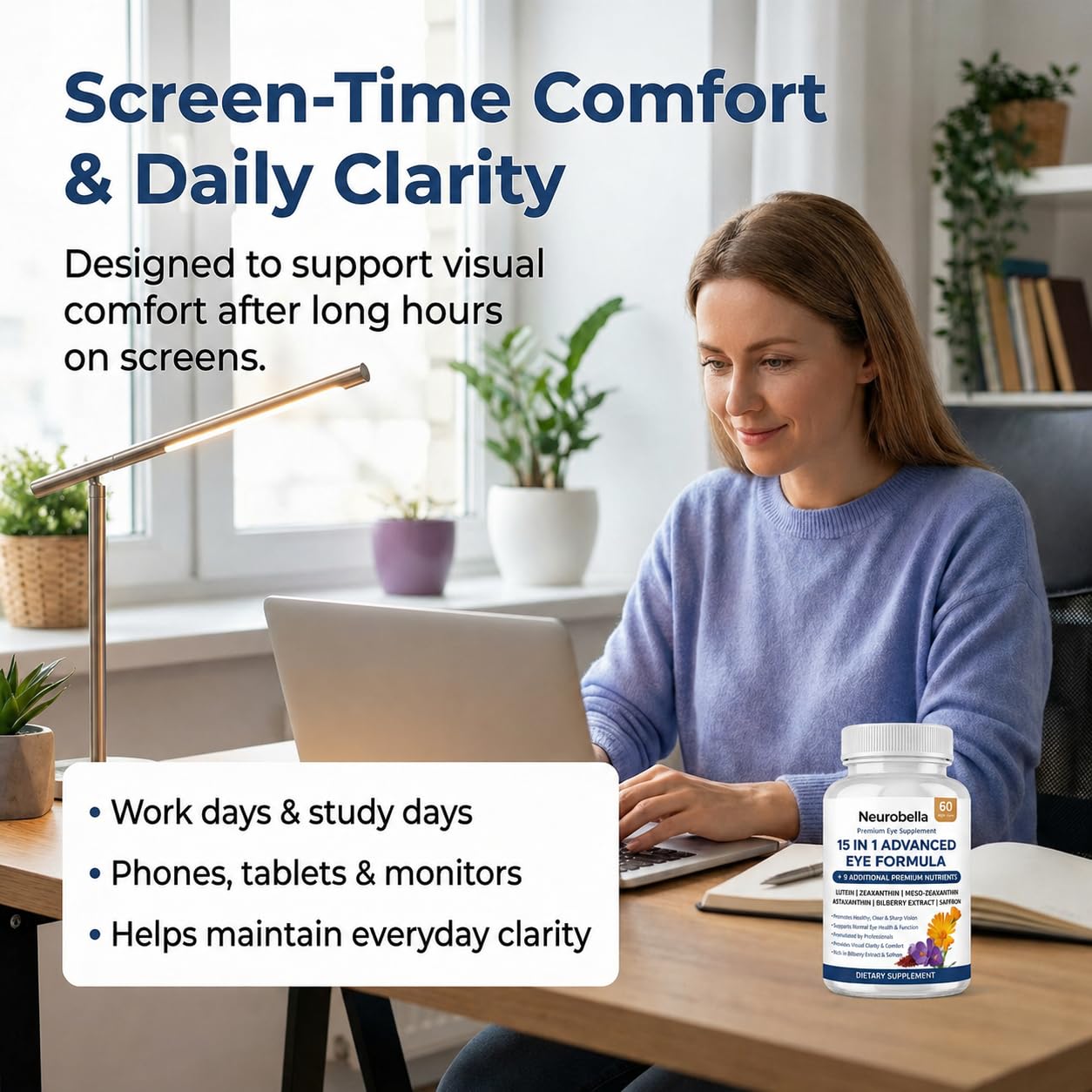 Promotes healthy vision naturally