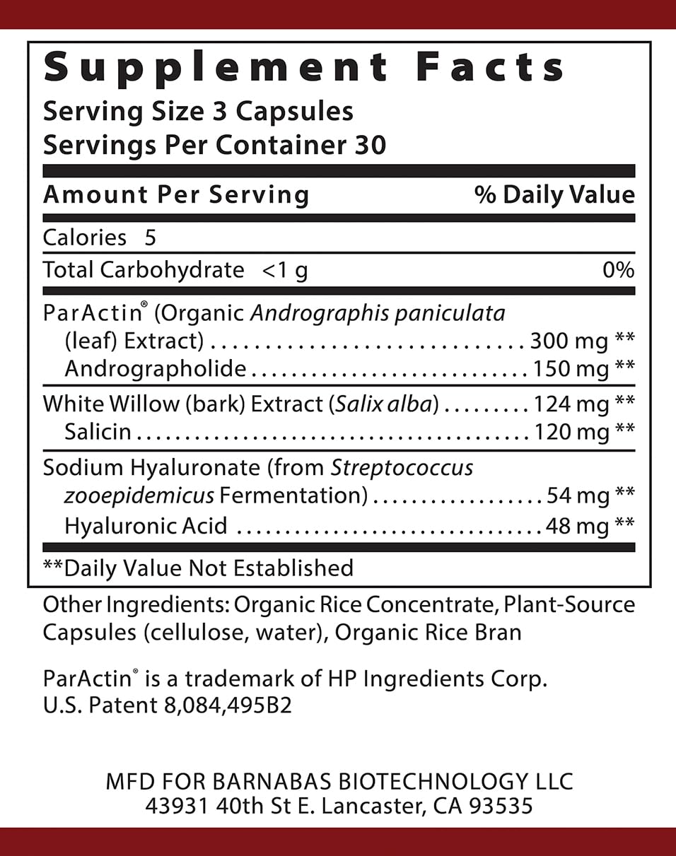 promotes joint health with andrographis