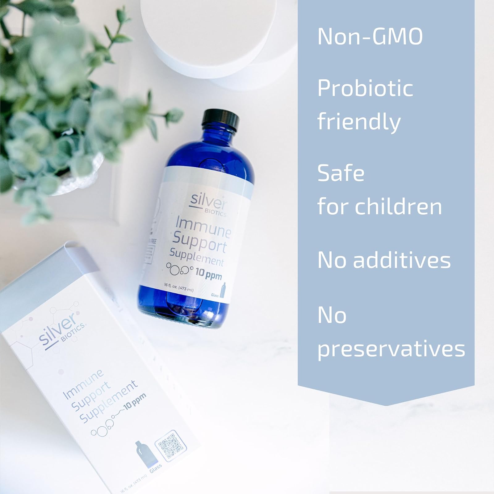 Promotes overall health with silver