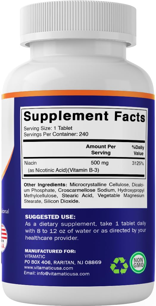 Promotes overall wellness with Niacin