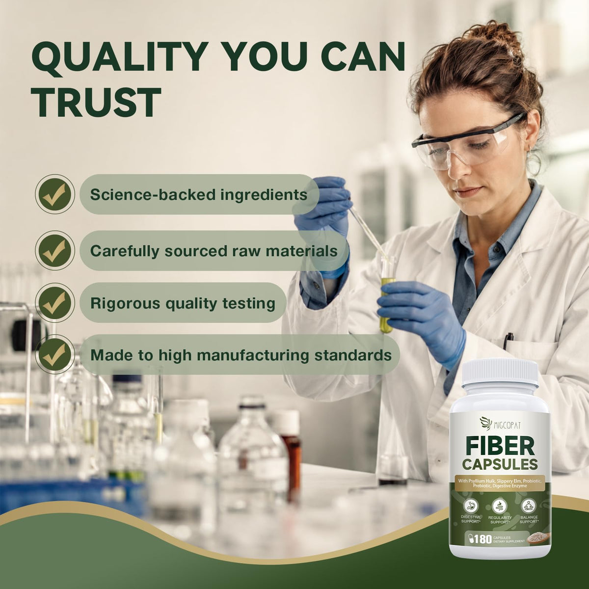 Promotes regularity with psyllium husk