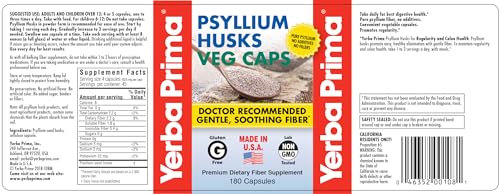 promotes regularity with psyllium