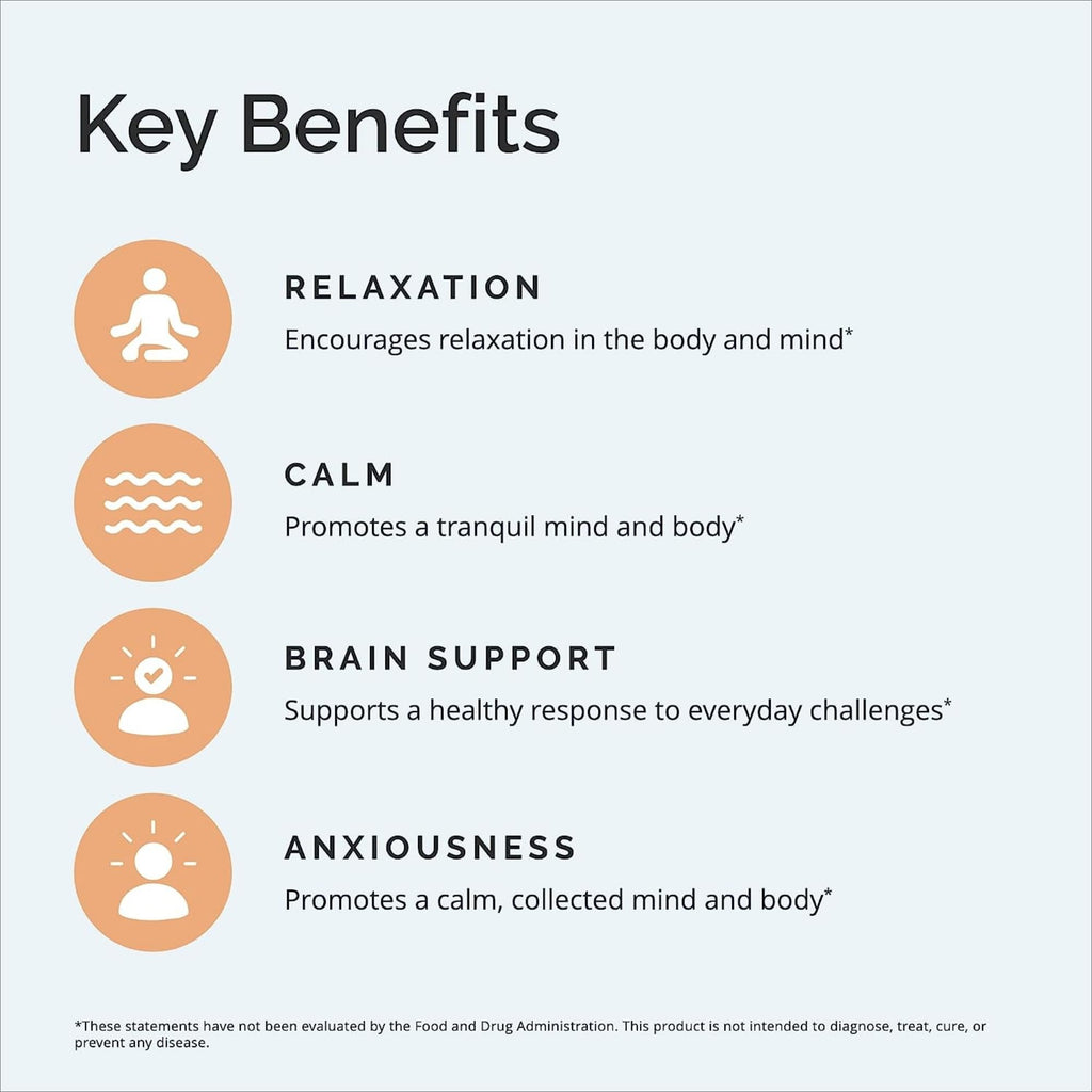 promotes relaxation with GABA