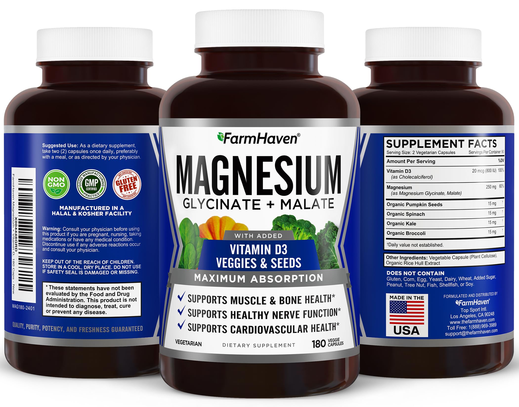 promotes relaxation with magnesium glycinate