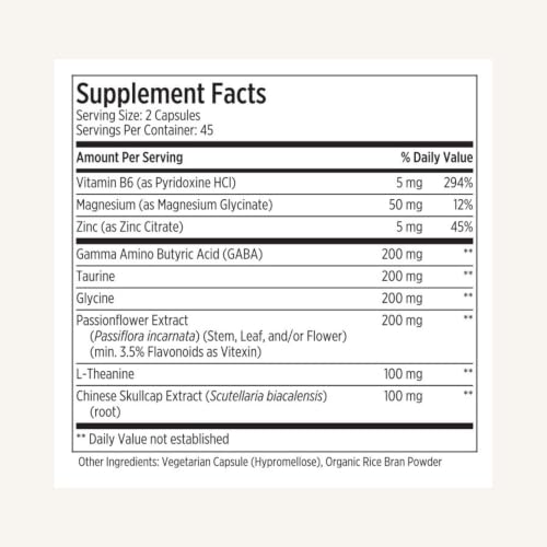 promotes restful sleep and calm