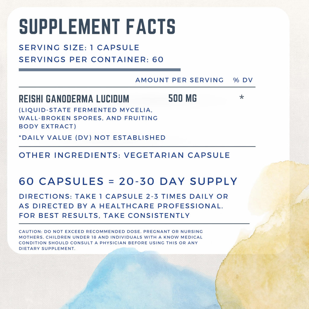 Promotes restful sleep reishi mushroom capsules