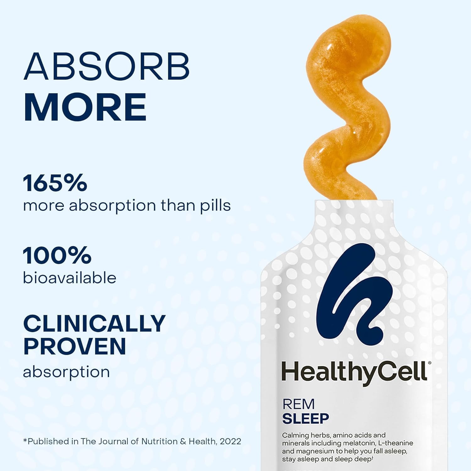 promotes restful sleep with HealthyCell