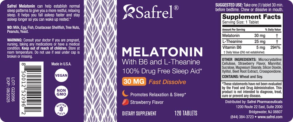 promotes restful sleep with melatonin