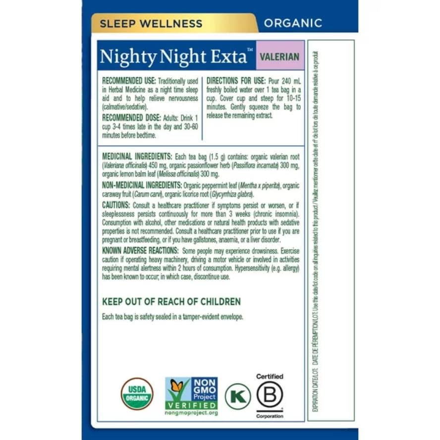 Promotes restful sleep with valerian root