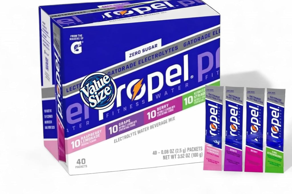 Propel electrolyte hydration powder for workouts