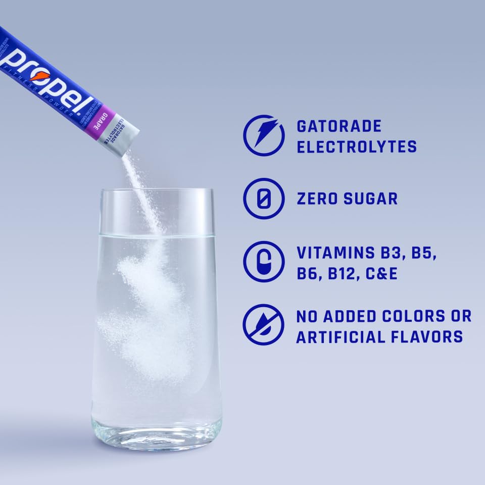 Propel electrolyte packets for energy