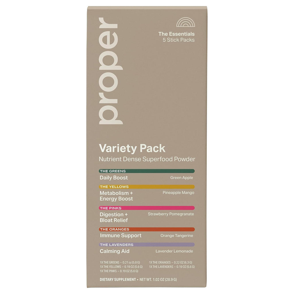 Proper super foods powder variety pack