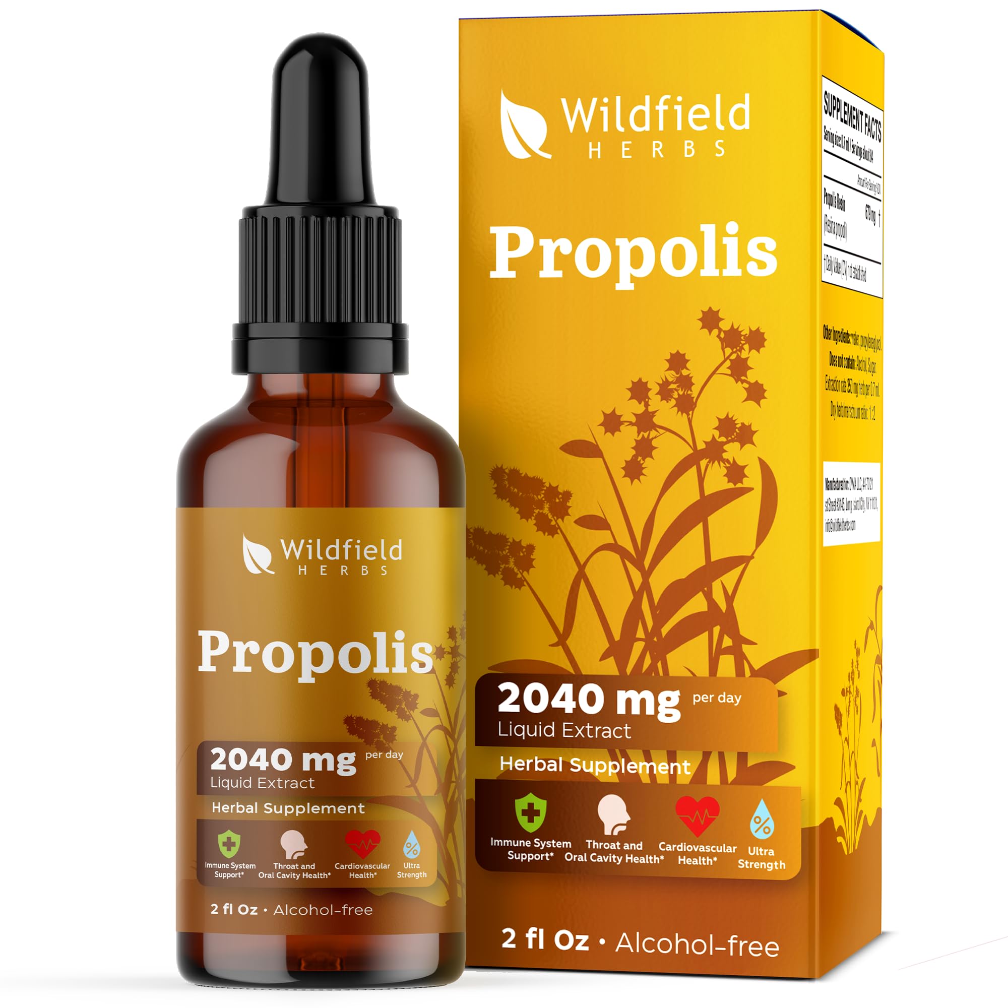 Propolis extract drops for immunity