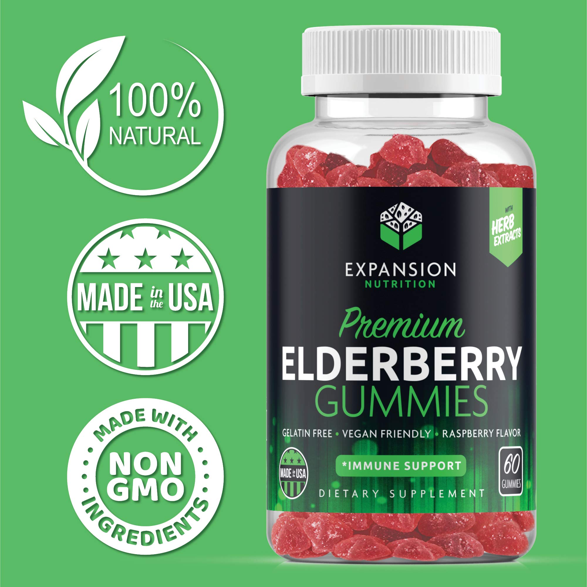 Propolis infused elderberry gummies