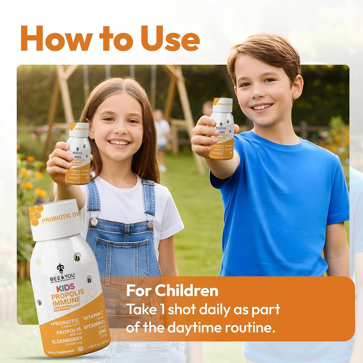 Propolis shot for healthy kids