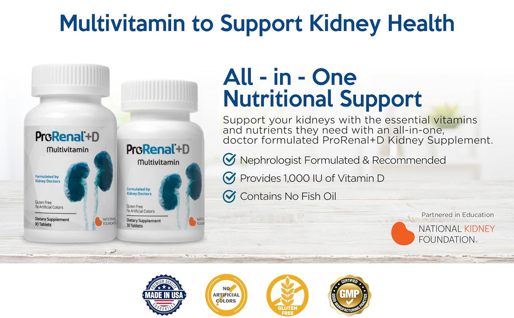 ProRenal+D multivitamins for men and women
