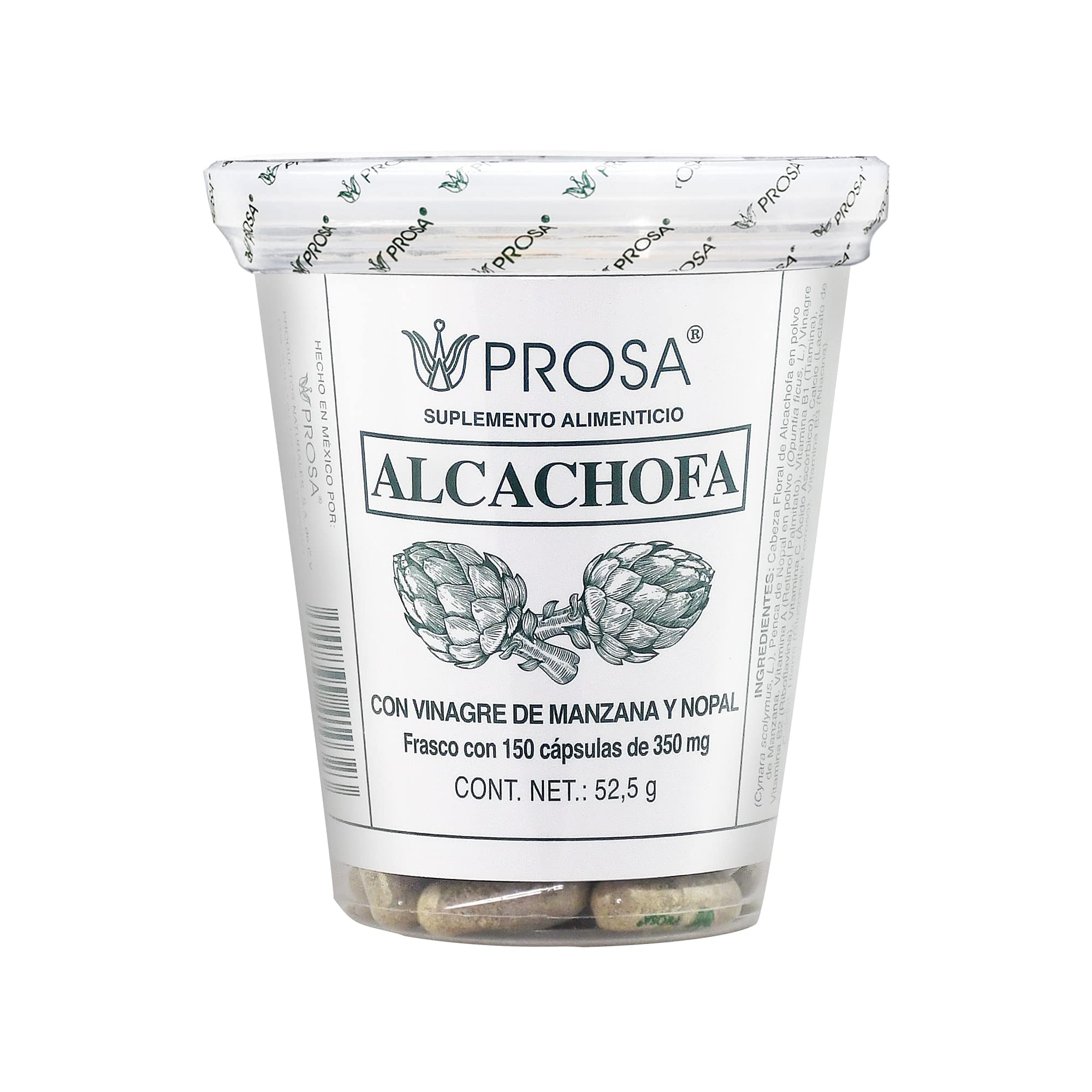 Prose artichoke capsules for digestion