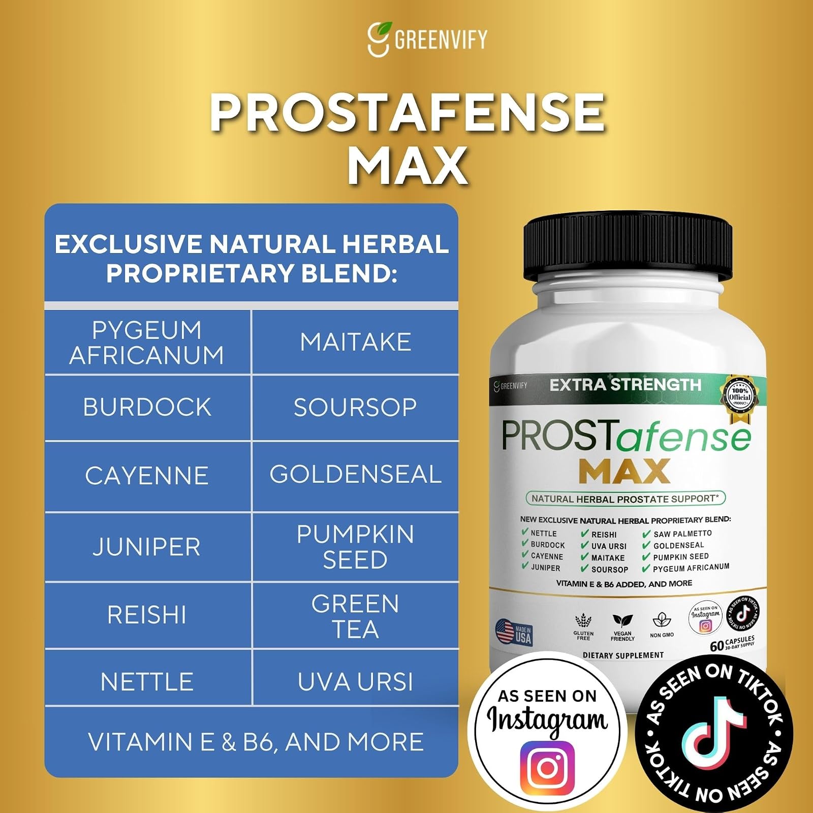 Prostafense prostate health formula