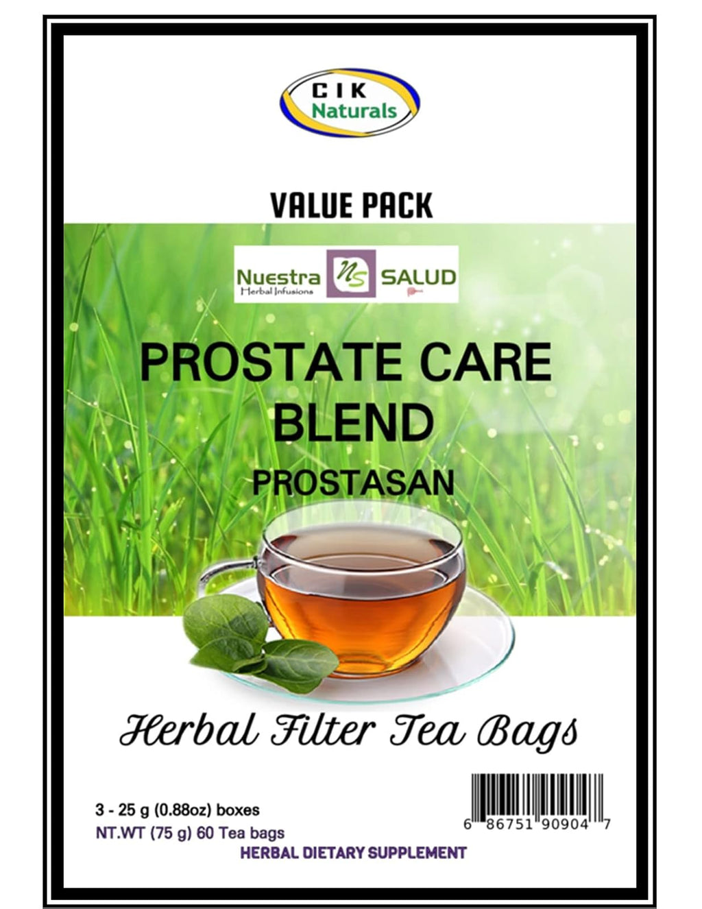 Prostasan herbal tea for prostate health