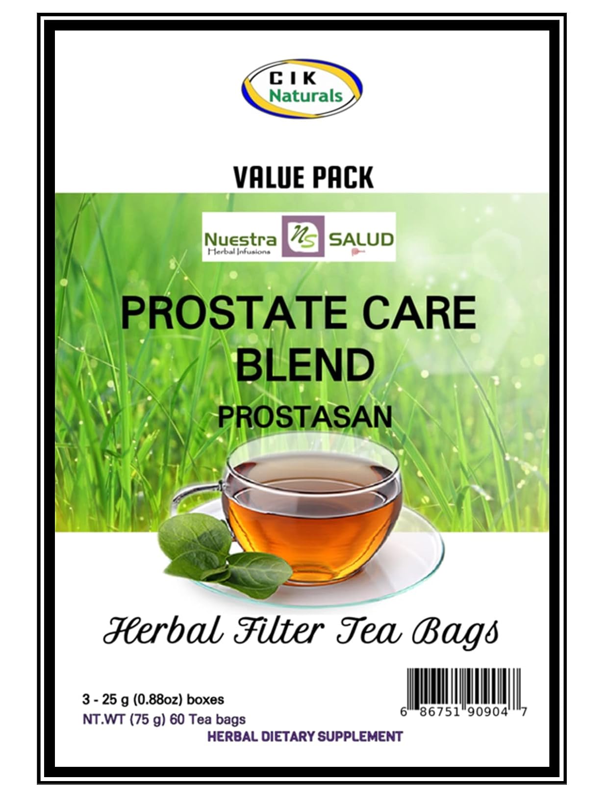 Prostasan herbal tea for prostate health