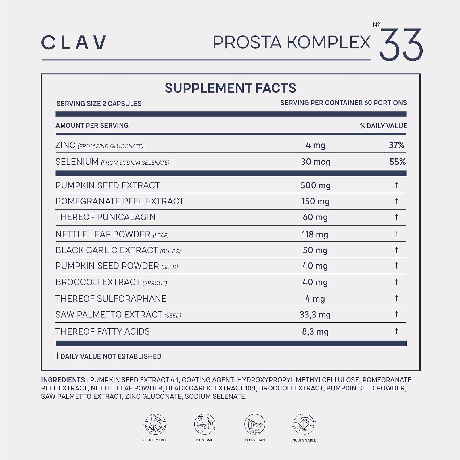 prostate health formula with pomegranate